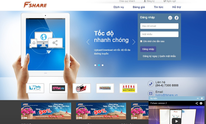 Fshare ra mắt phiên bản 2.0