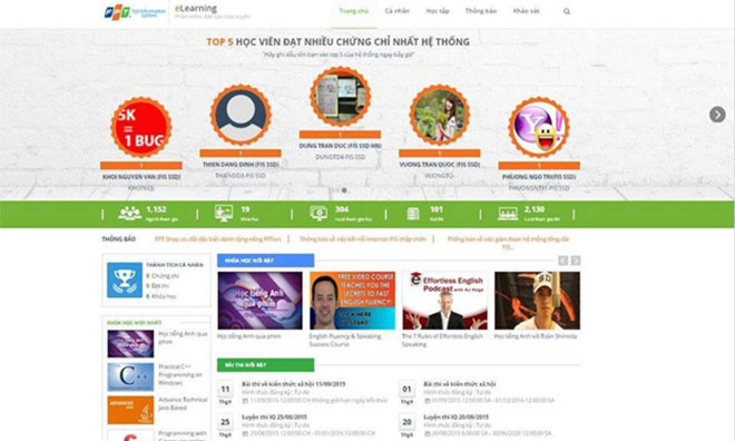 Triển khai hệ thống đào tạo trực tuyến FPT.eLearning