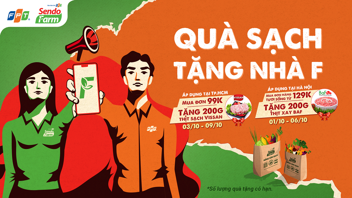 Sendo Farm tặng quà cực ‘chất’ - duy nhất tháng 10