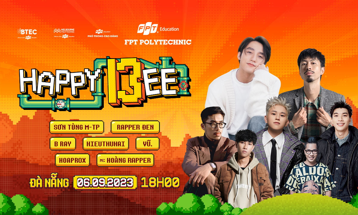 Sơn Tùng M-TP, Đen, HIEUTHUHAI đổ bộ đại nhạc hội Happy Bee 13