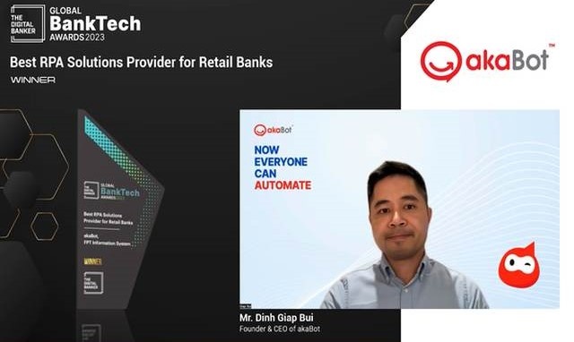 akaBot giành giải thưởng quốc tế uy tín trong lĩnh vực ngân hàng
