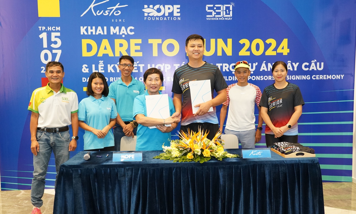 Quỹ Hy vọng và Kusto Home ký kết tài trợ cầu Hy Vọng 400
