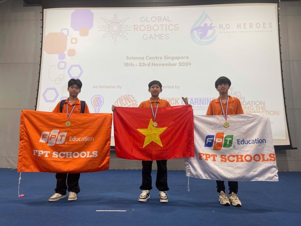 Học sinh FPT vô địch giải Global Robotics Games 2024